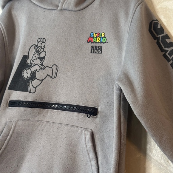 Nintendo | Shirts & Tops | Nintendo Gray Sweatshirt With Cozy Fit And ...